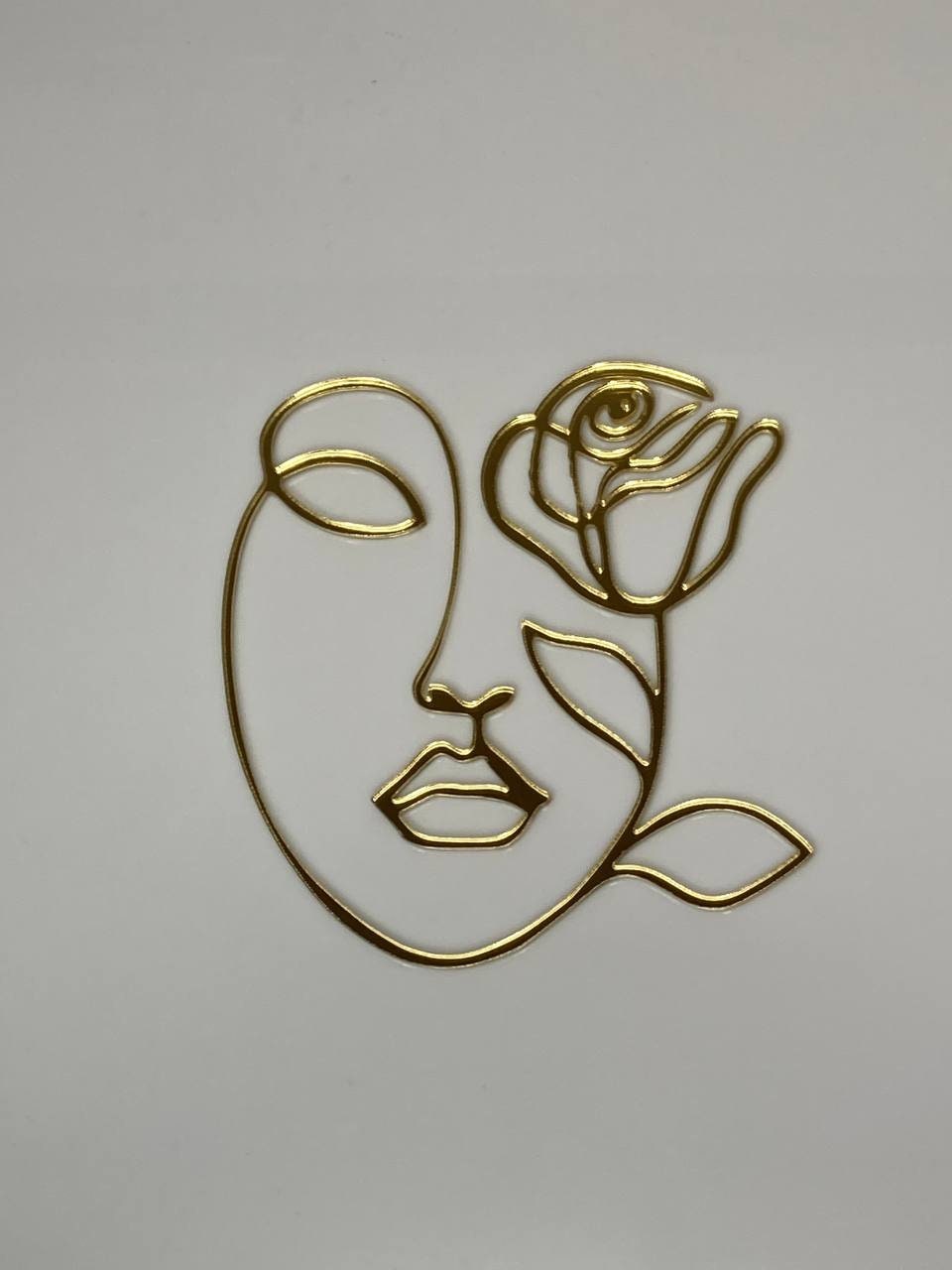 Woman Face Line Art Cake Topper Design. Digital File for Laser Cutting ...