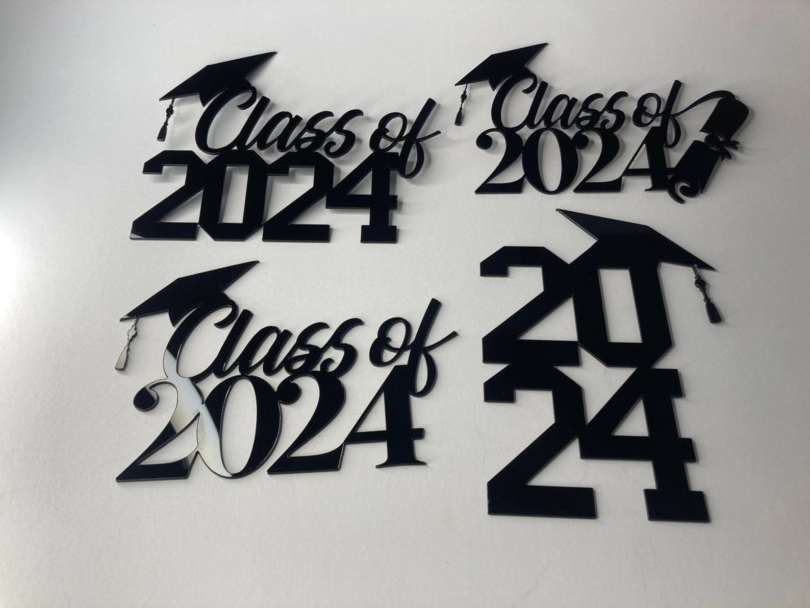 2024 Graduation Cake Toppers Bundle. Graduation Themed Decor. Class of ...