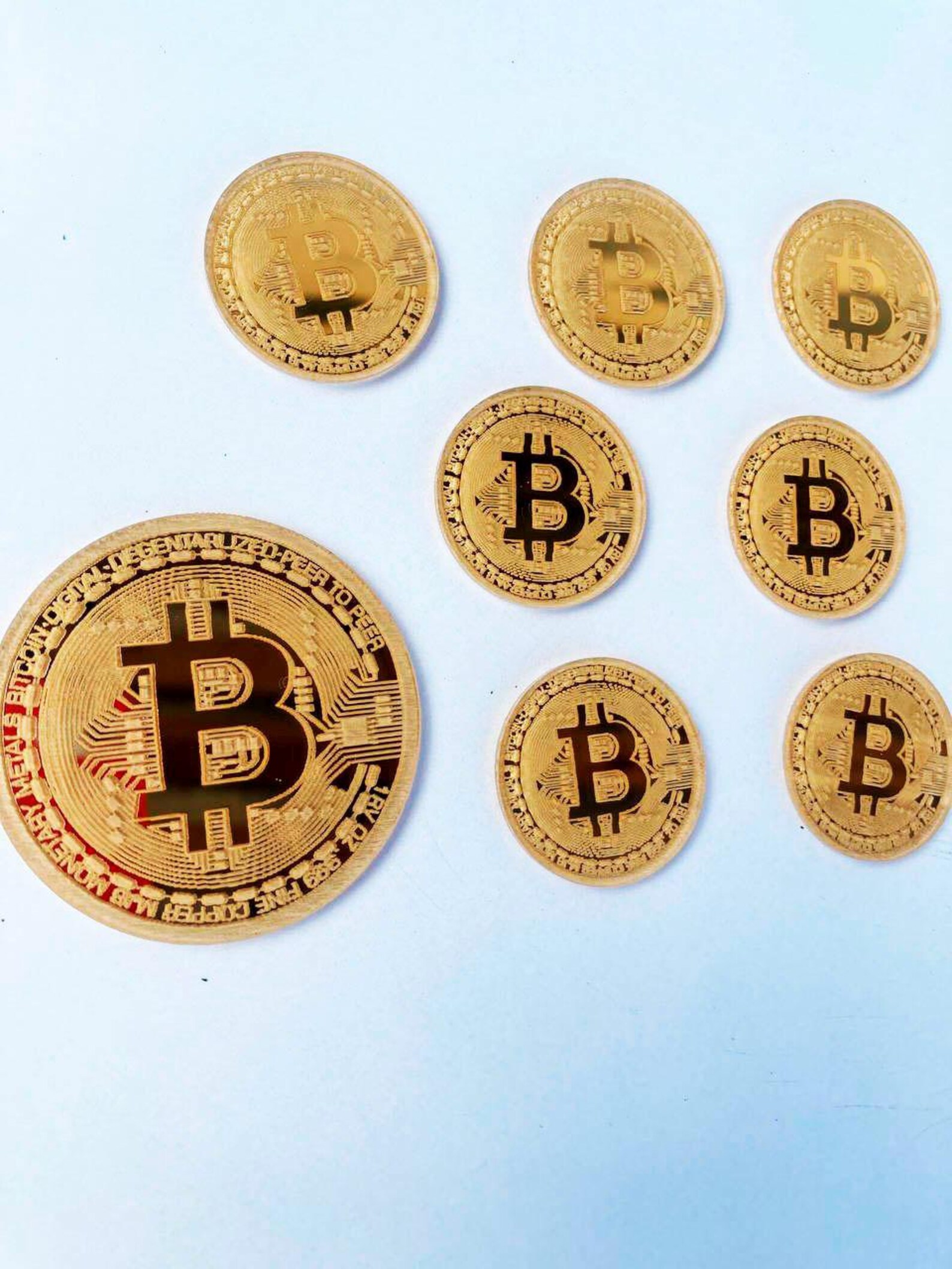 Bitcoin Cake Topper Set With Tags & Sign. Crypto Party Decorations ...