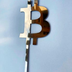 Bitcoin Cake Topper Set With Tags & Sign. Crypto Party Decorations ...