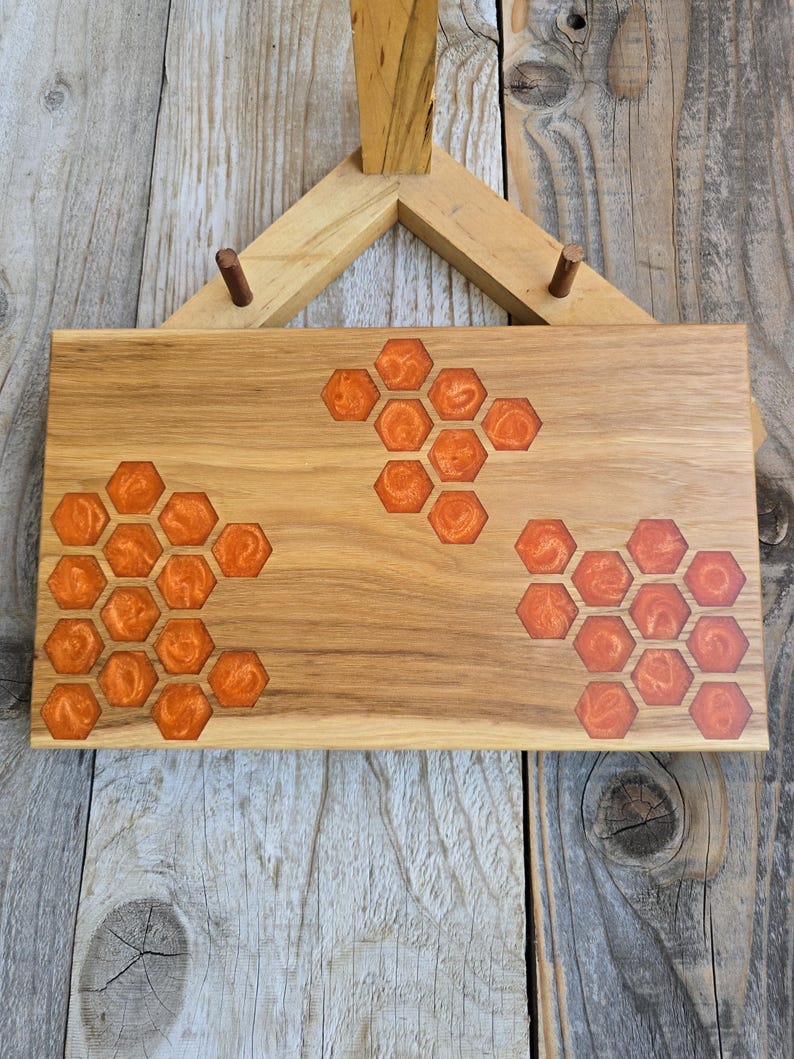 Honeycomb Resin Inlay Board – “hive Series” Charcuterie, Display ...