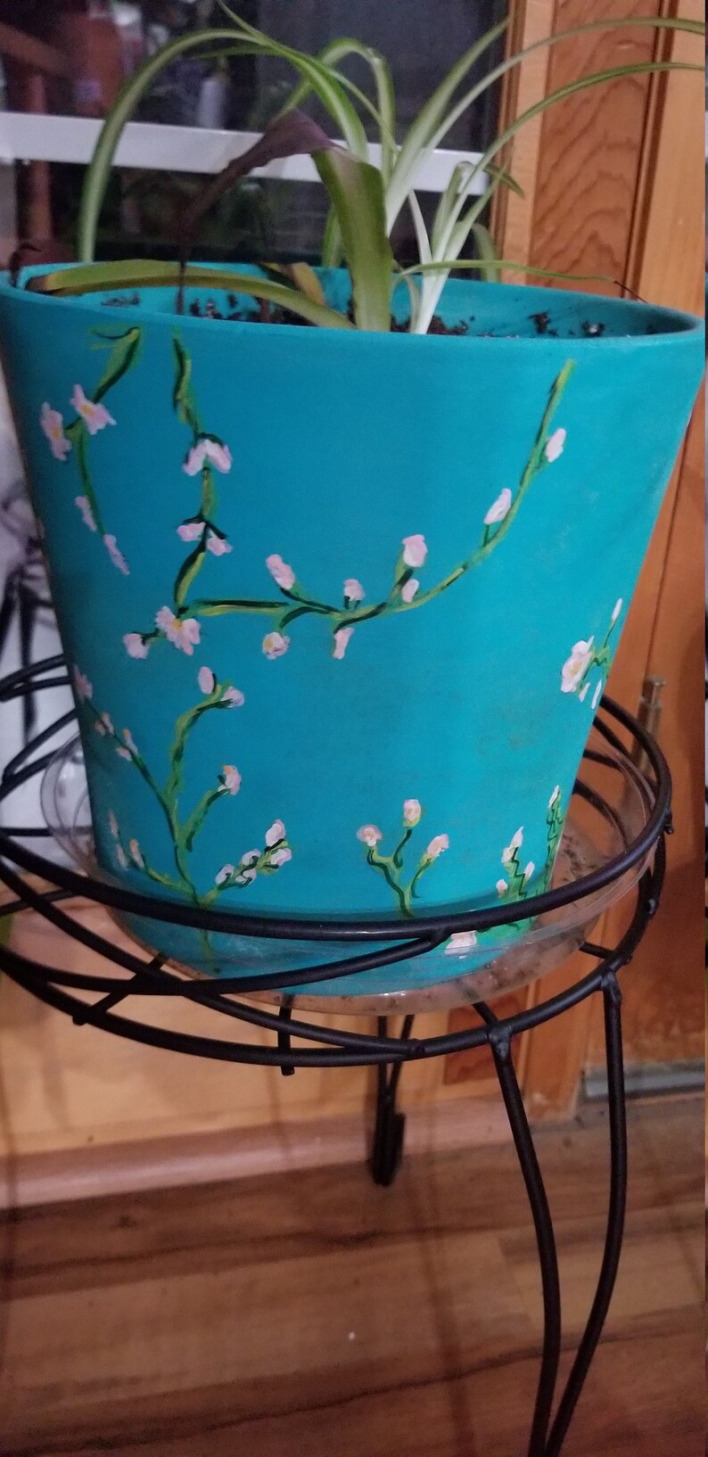 Hand Painted Terra Cotta Pot Famous Artwork Collection NSV Van Gogh's ...