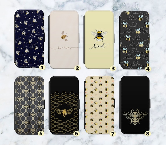 Bumblebee Bees Be Kind Vegan Leather Flip Case Cover Wallet. - Etsy UK