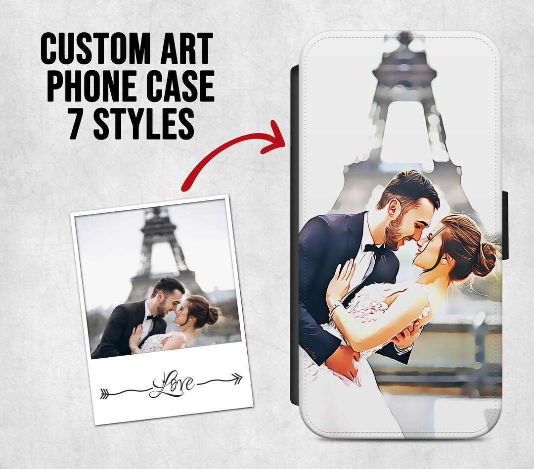 Custom Art Phone Case Perosnalised Portrait Custom Cartoon - Etsy UK