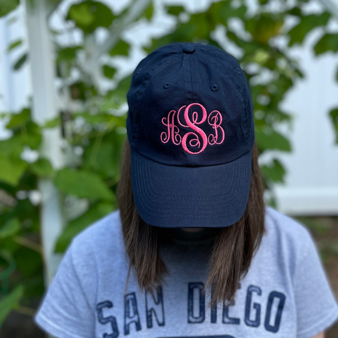 Monogram Embroidered Hat / Monogram Baseball Hat / Personalized ...