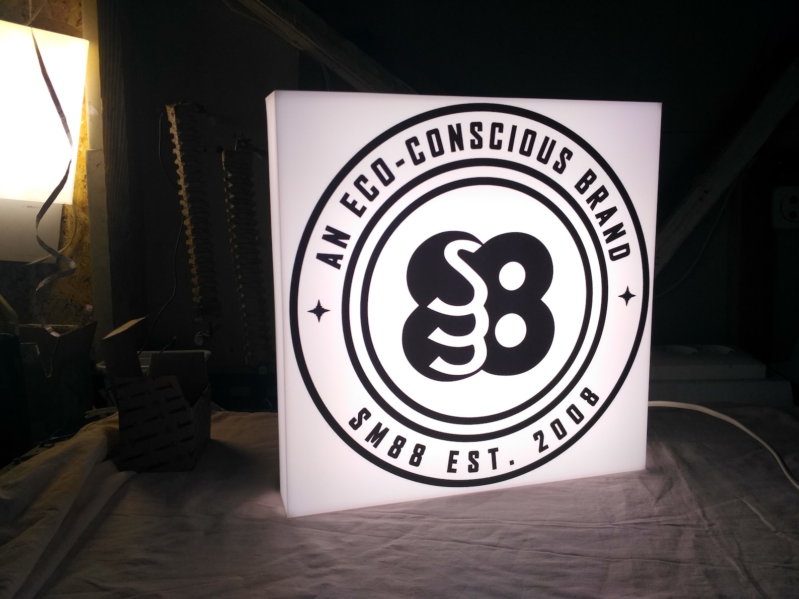 Custom led light box sign Your Logo personalized lightbox | Etsy
