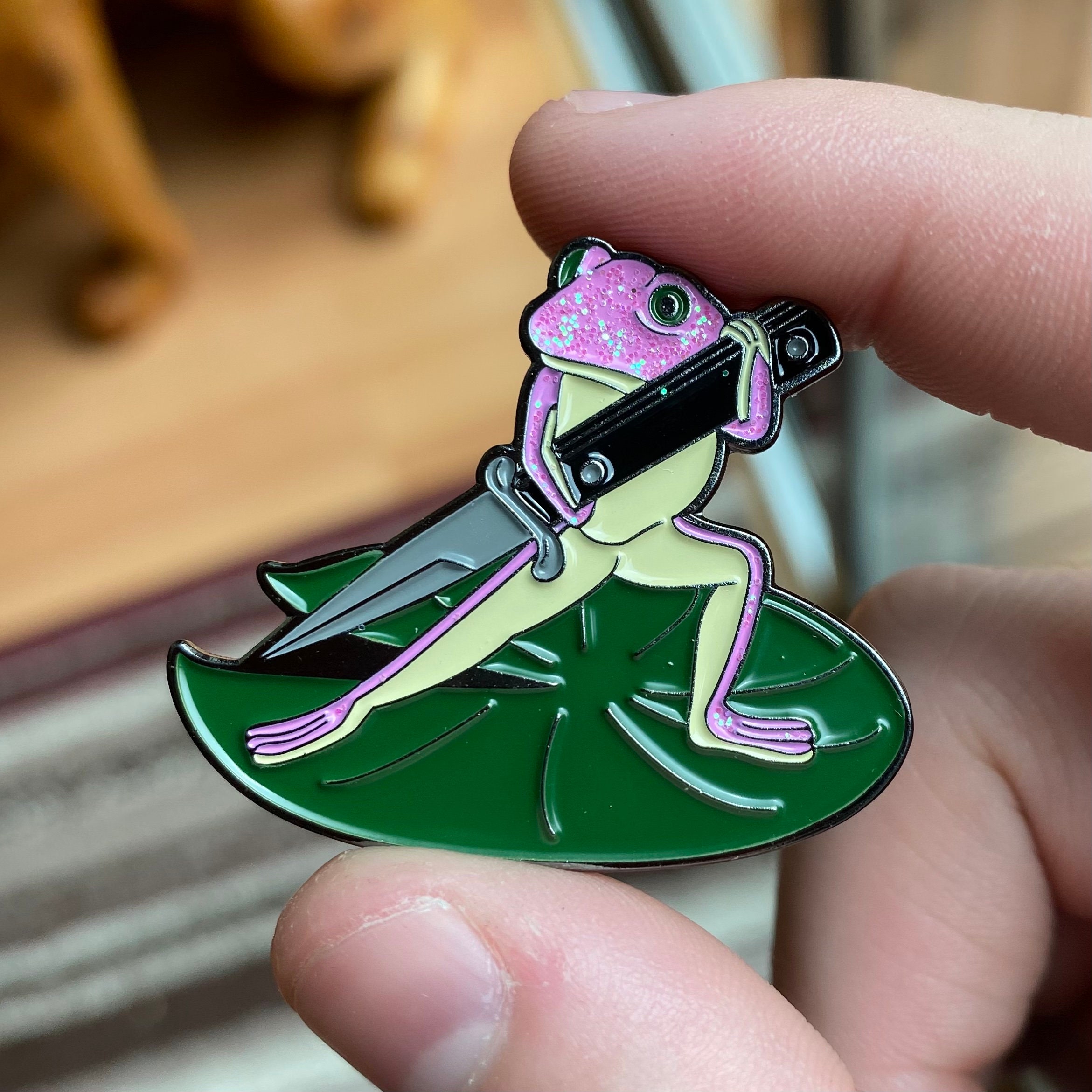 Knife Frog Enamel Pin V.2 - Etsy