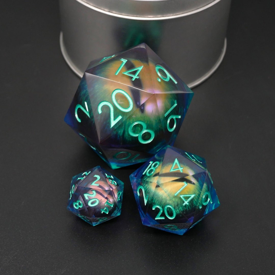 Remorhaz's Eye Giant D20 Moving Eye Dnd Dice Acrylic RPG Gaming Dice - Etsy