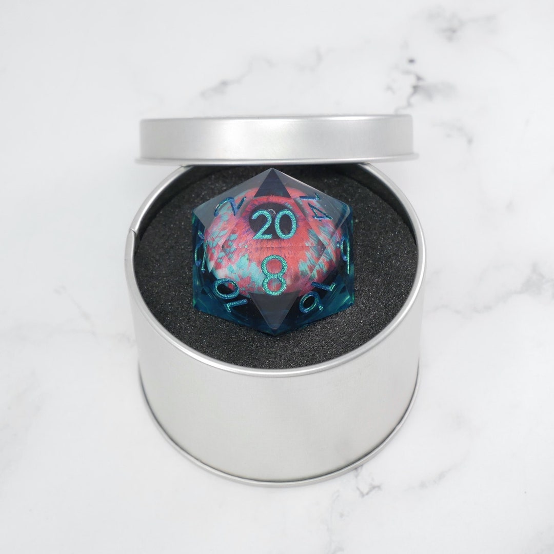 Cthulhu's Eye Giant D20 Moving Eye Dnd Dice Acrylic RPG Gaming Dice ...