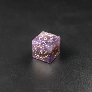 Astral Amethyst 7 Piece Dnd Dice Set Gemstone RPG Gaming Dice - Etsy