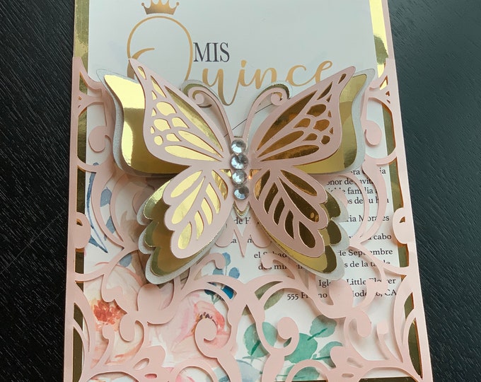 Butterfly Invitations Invitaciones De Mariposa Laser Cut - Etsy