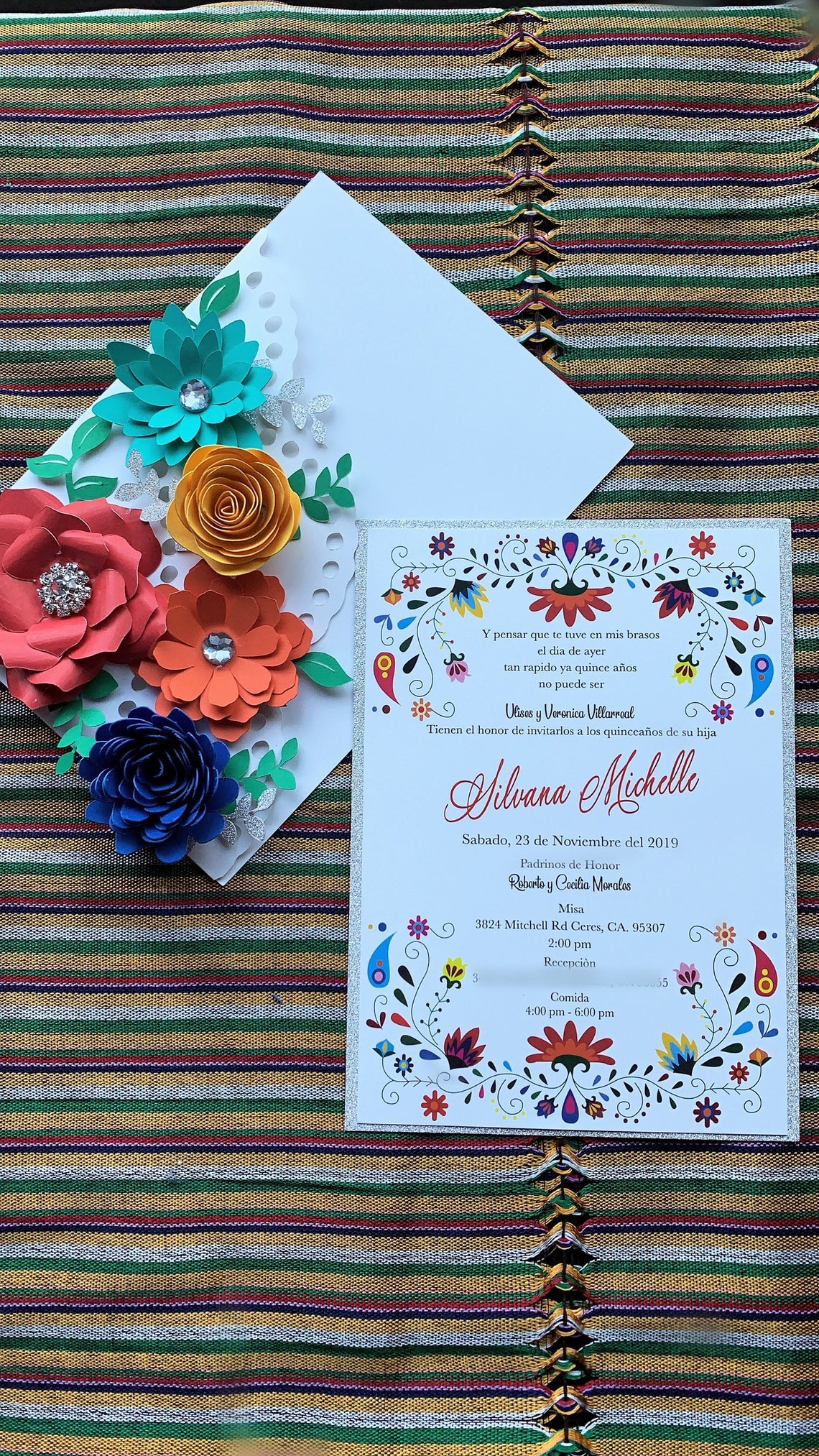 Mexican Theme Quinceañera Invitations Sweet 16 Weddings - Etsy
