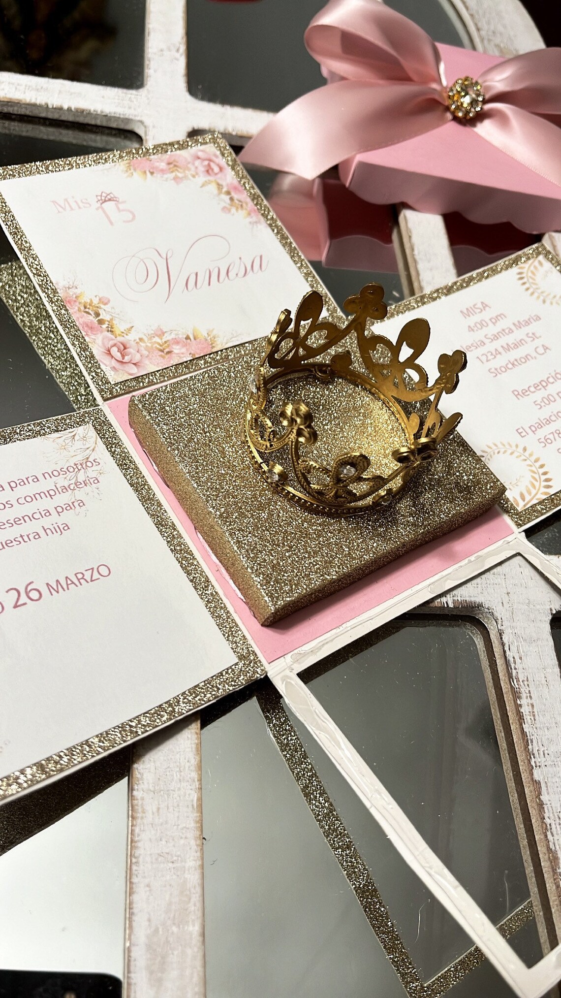 Quinceañera Exploding Box Invitation Princess Invitation - Etsy