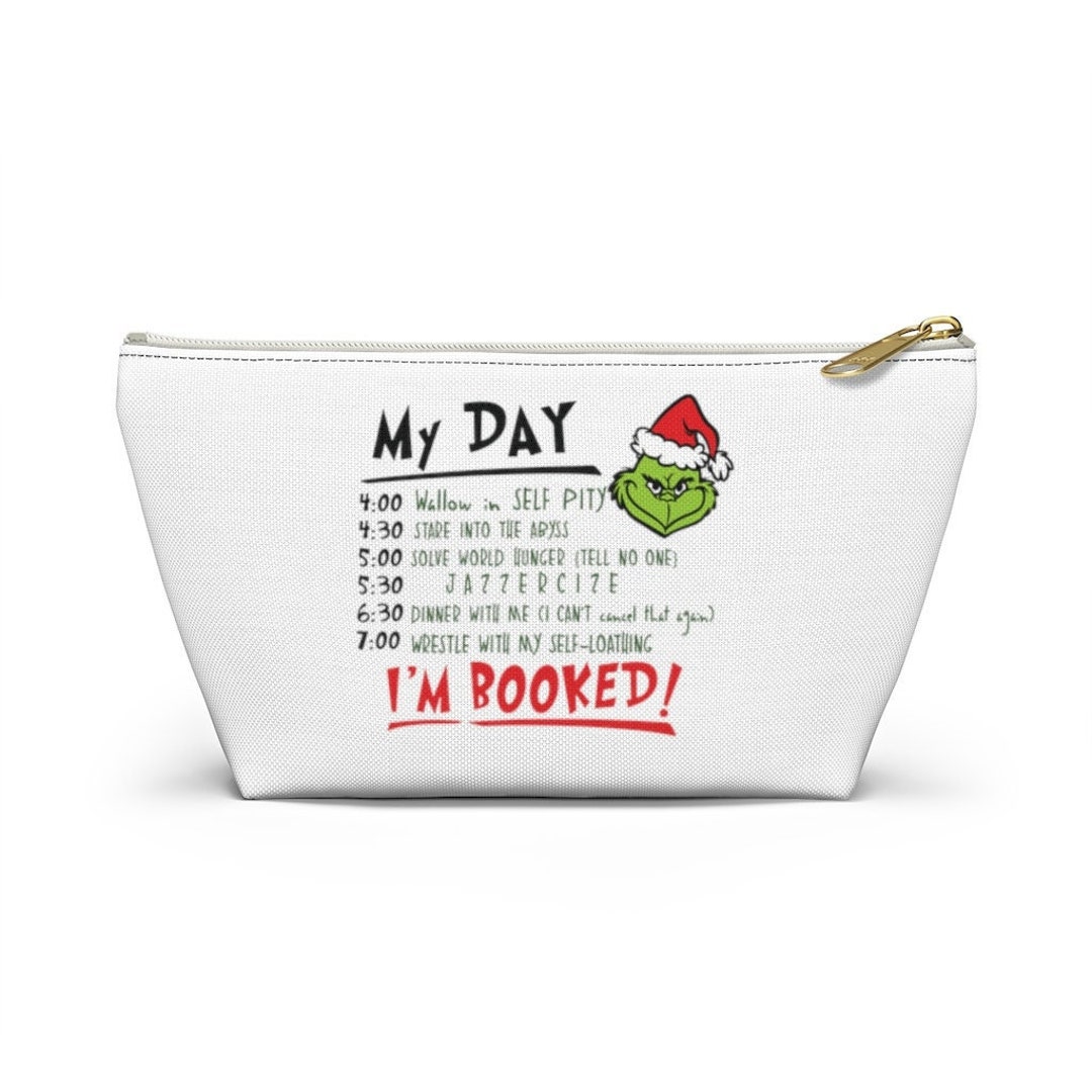 Grinch to Do List, Funny Grinch Accessory Bag, Grinch Schedule, Merry ...