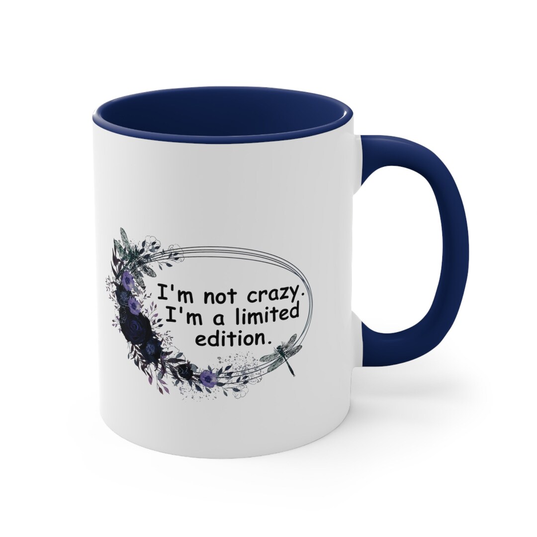 Funny Limited Edition Coffee Mug, Blue Floral Tea Cup,entrepreneur ...