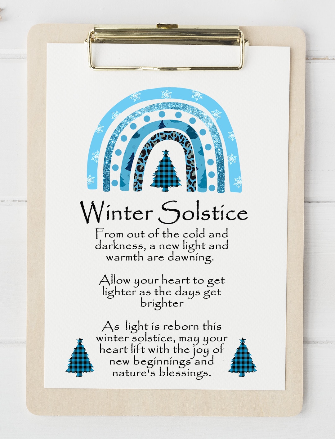 Winter Solstice Printable, December Solstice Art Print, Earth Lover ...