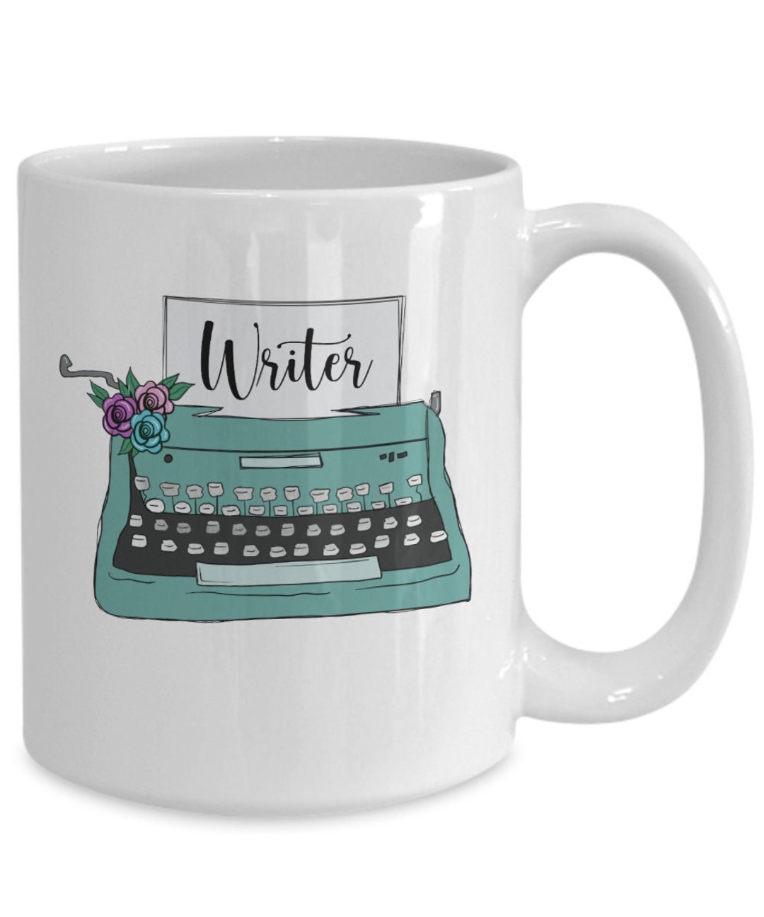 Writer Gift Mugs, Typewriter Art, Writer Coffee Cup, Gifts for Writers ...