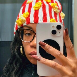 Poppin! Crochet Popcorn Hat - Etsy