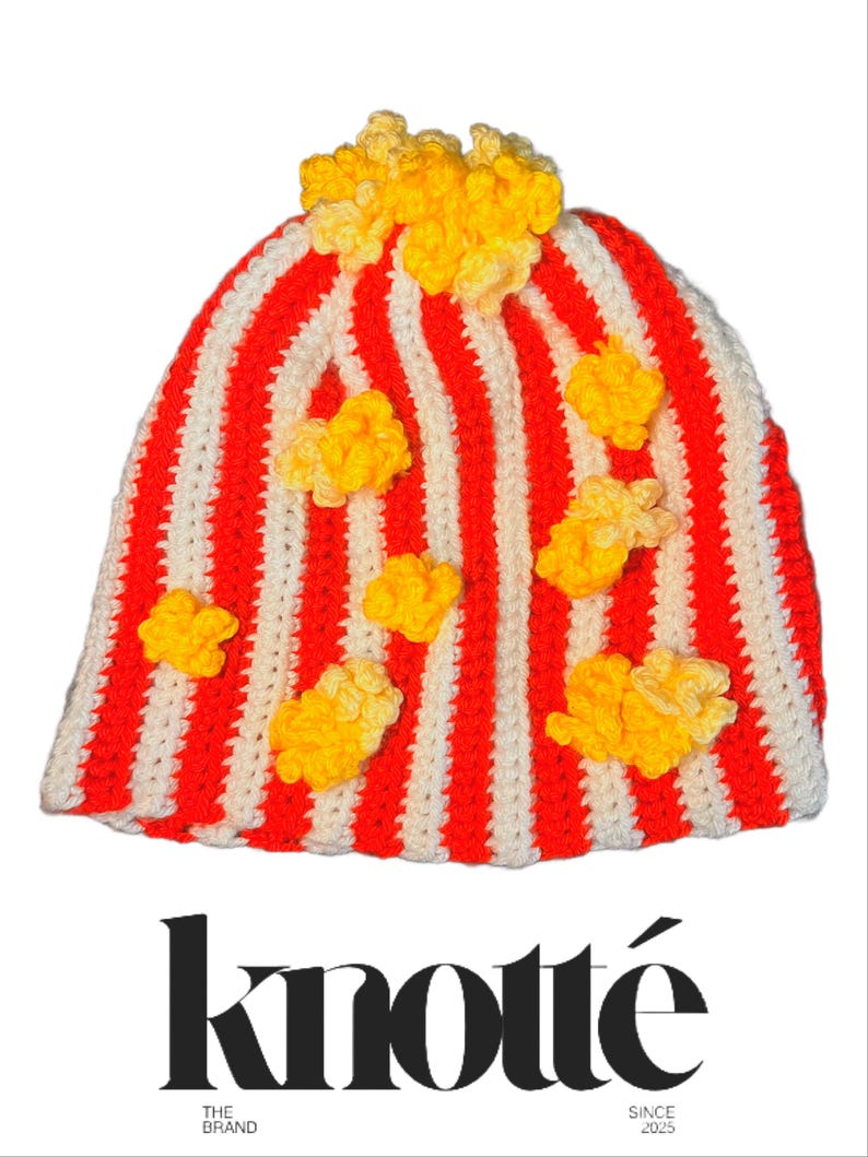 Poppin’ Crochet Beanie Pattern | Beginner-friendly Popcorn Hat PDF ...