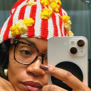 Poppin! Crochet Popcorn Hat - Etsy