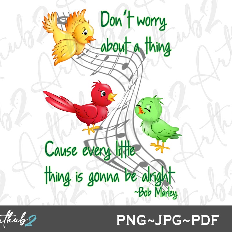 Bob Marley Three Little Birds - Etsy