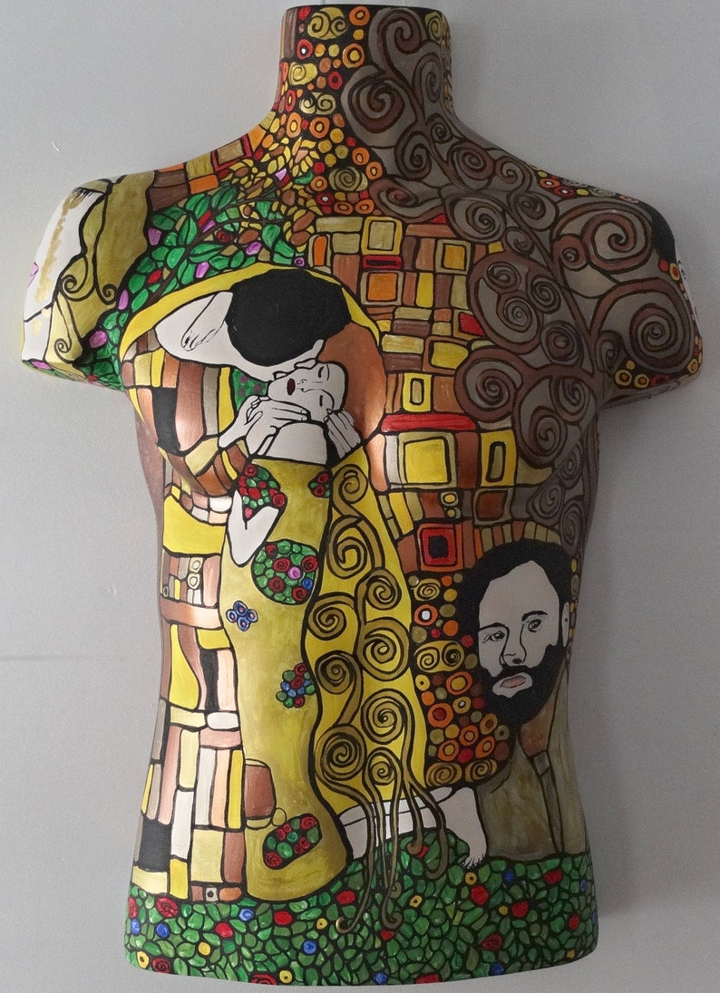 Mannequin Art, Tribute to Klimt on This Male Torso, Created With ...