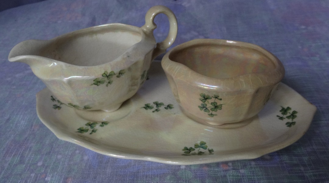 Vintage Royal Winton Grimwades Clover Creamer Jug and Sugar Bowl on ...