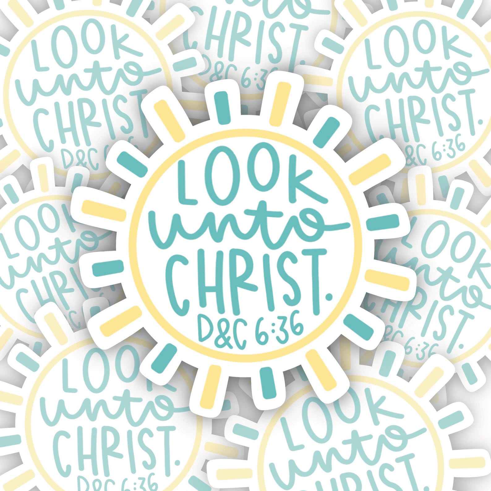 Look Unto Christ Sticker | 2024 Youth Theme Sticker LDS | D&C 6 36 ...