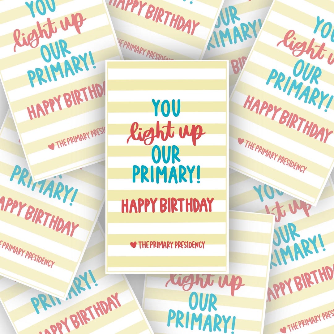 Primary Birthday Gift | Birthday Gift Kids | Simple LDS Birthday Gift ...