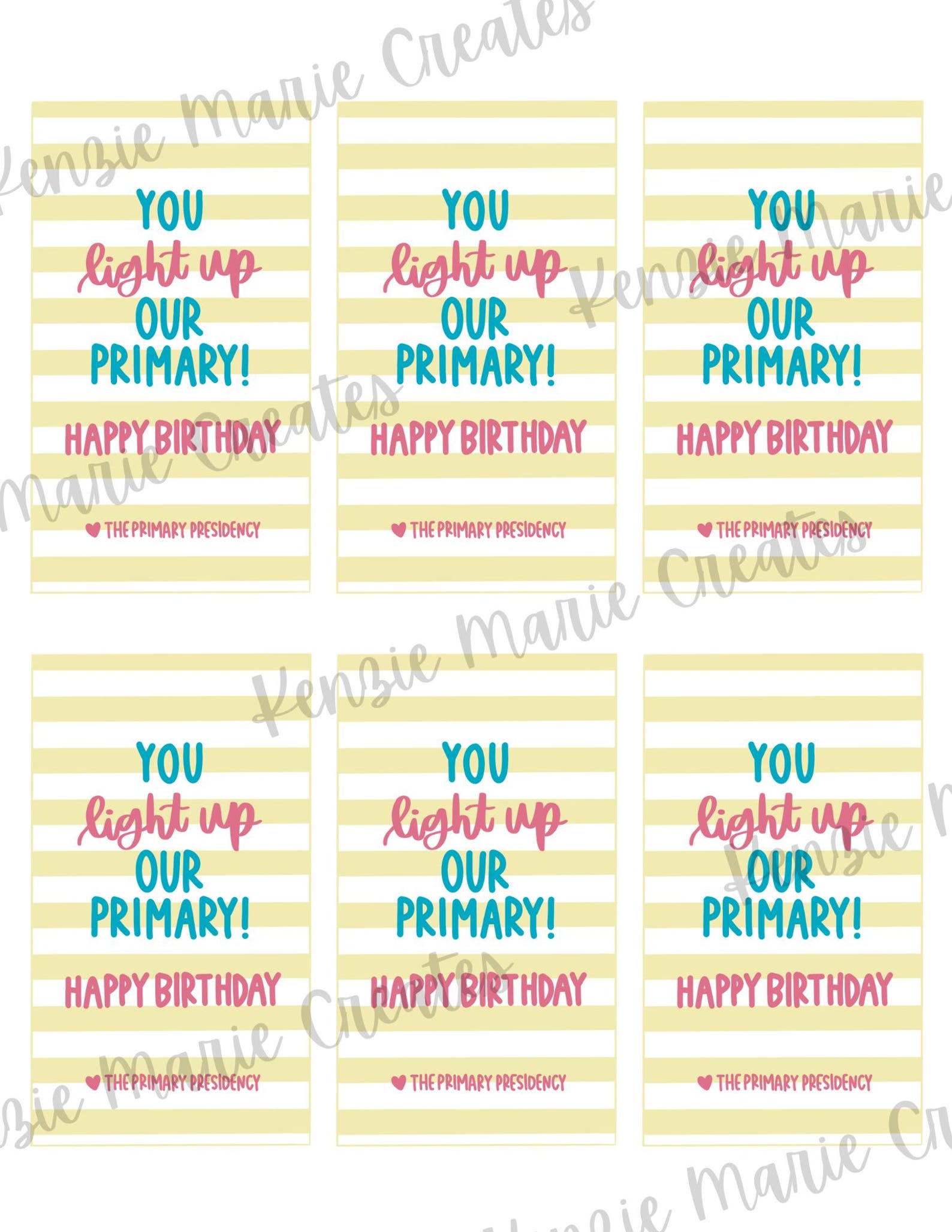 Primary Birthday Gift 2026 | Birthday Gift Kids | Simple LDS Birthday ...