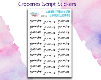 2564months of the Year Script Planner Stickers. - Etsy