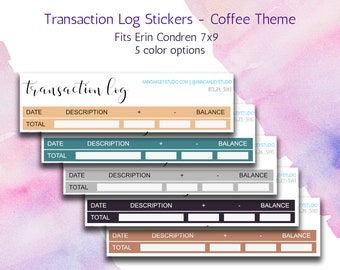 Transaction Log - Etsy