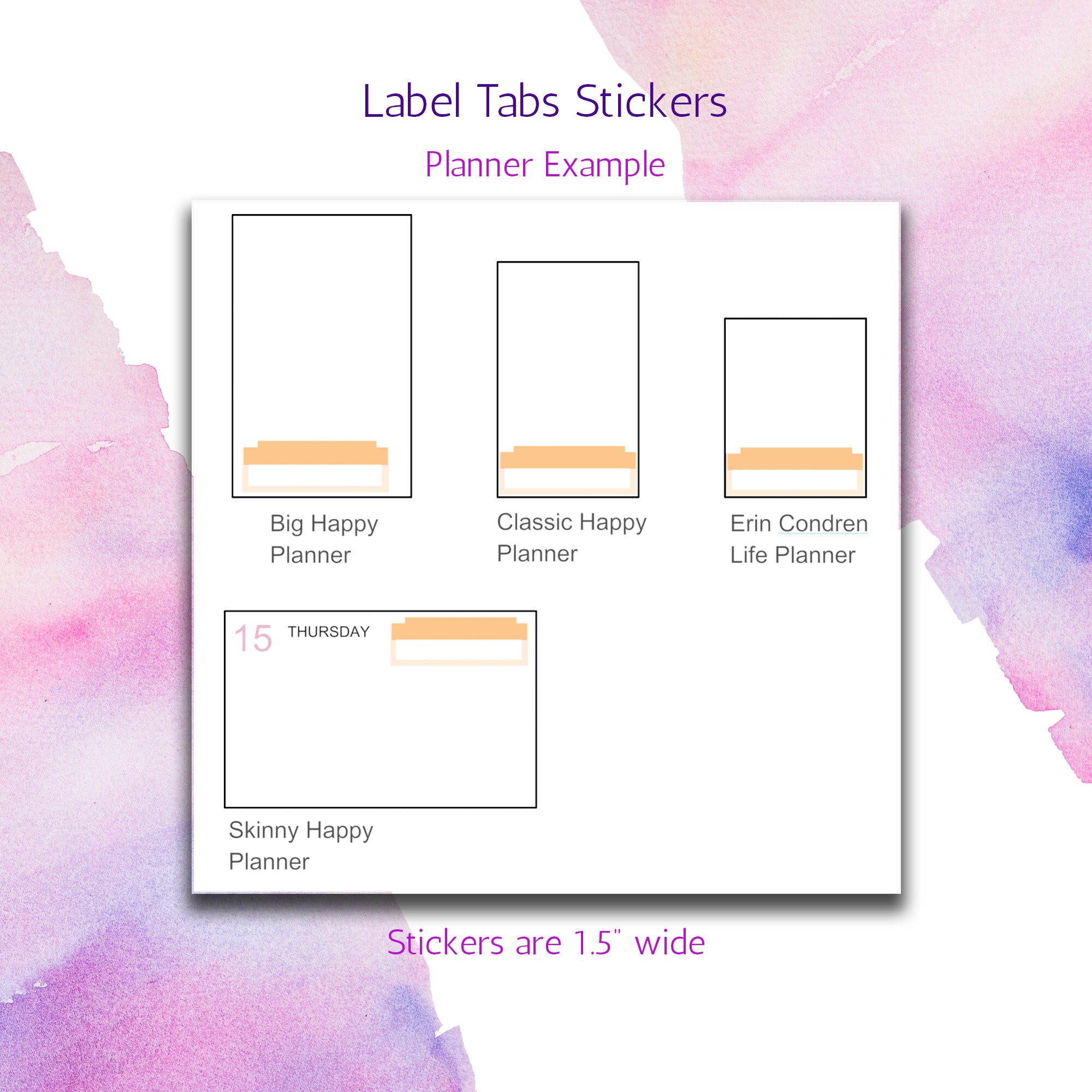 Label Tabs Stickers Planner Stickers Task Stickers Blank | Etsy