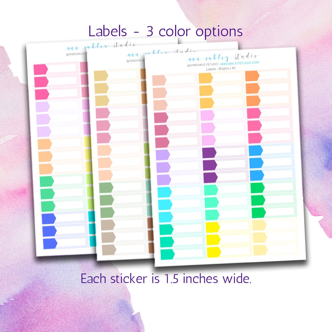Checklist Labels Planner Stickers - Fits Standard Planners With 1.5in ...