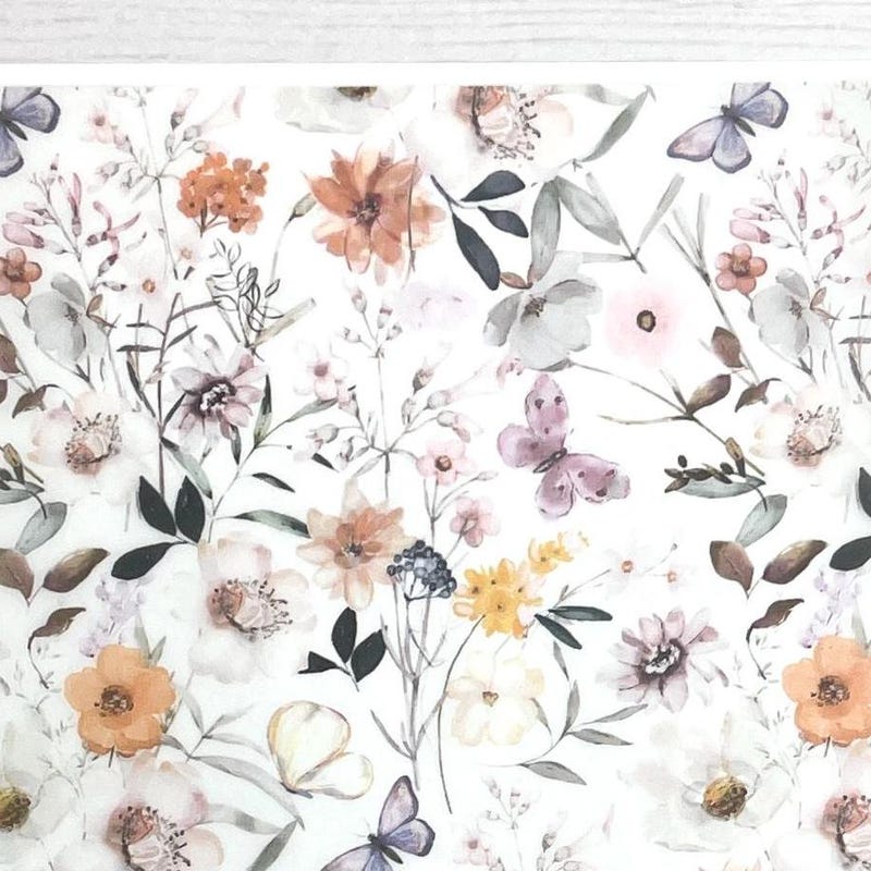 Floral Vellum Paper - Etsy