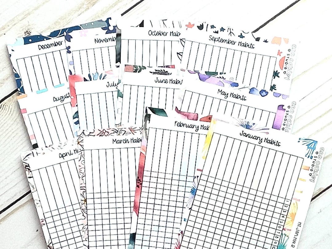 30 Day Habit Tracker Productive Stickers, Daily Habit Stickers ...