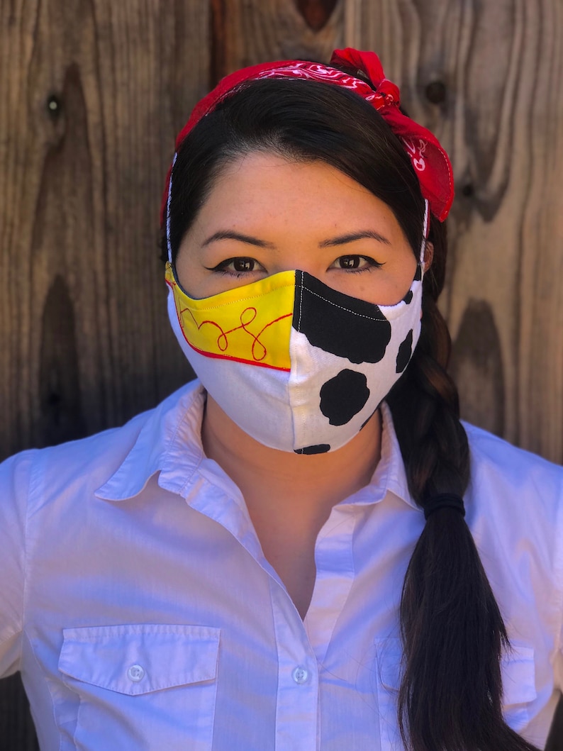 Cowgirl Character Inspired Face Mask - Etsy