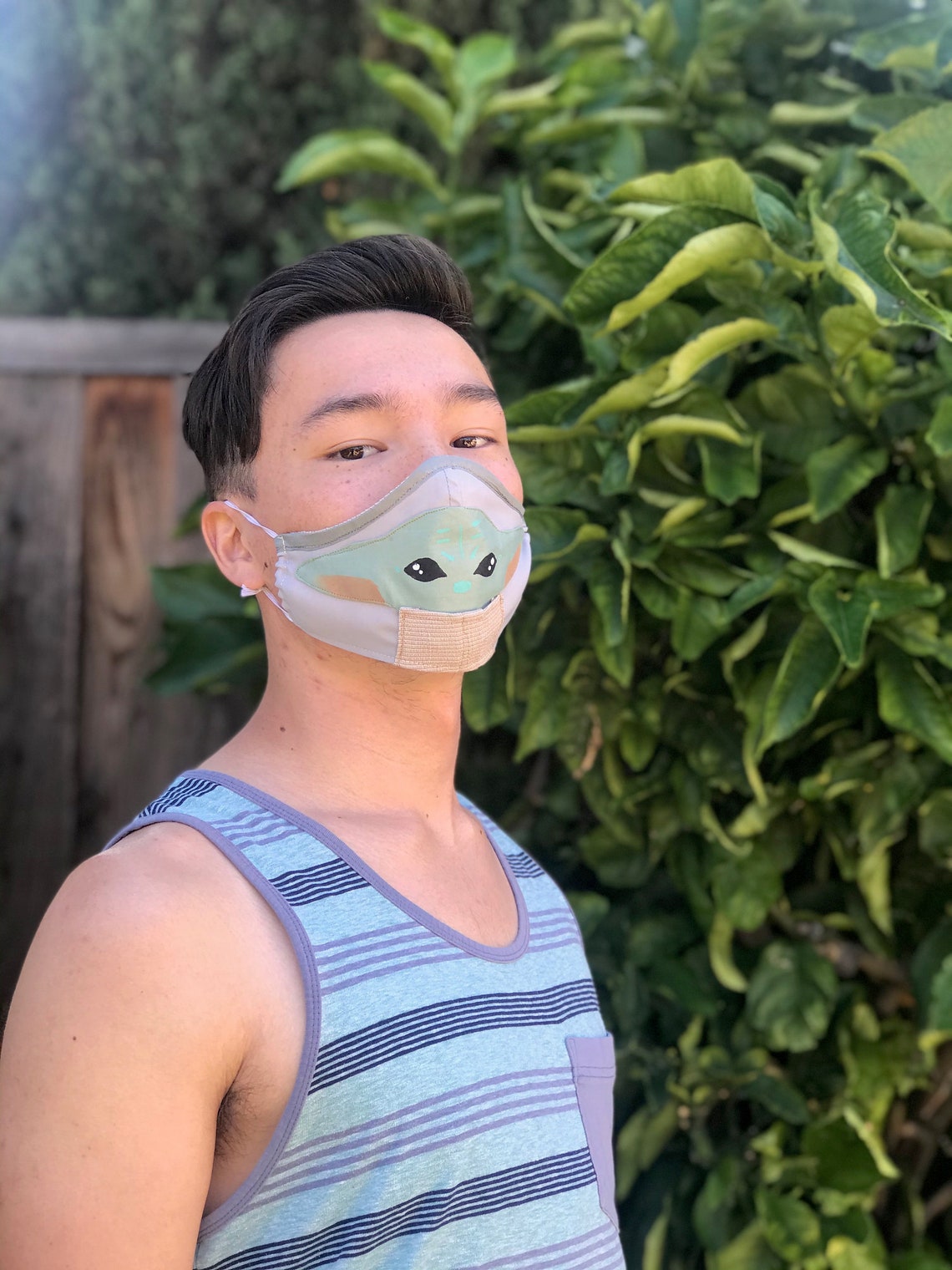 Baby Yoda Character Inspired Face Mask - Etsy