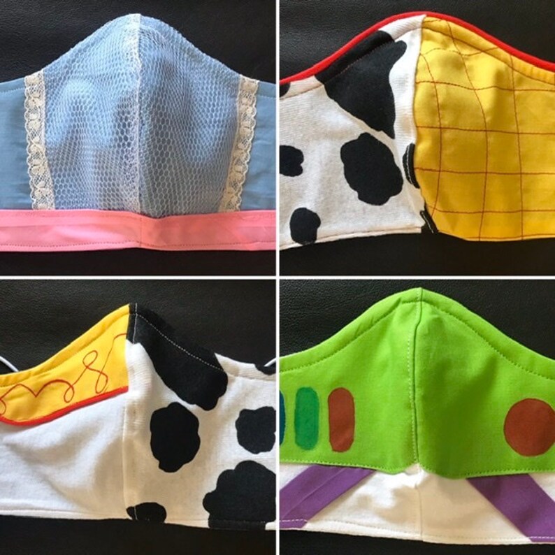 Toy Story Character Inspired Face Masks - Set - Etsy