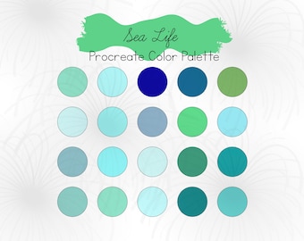Procreate Color Palette, Light Pastel Color Palette, Digital Art Color ...