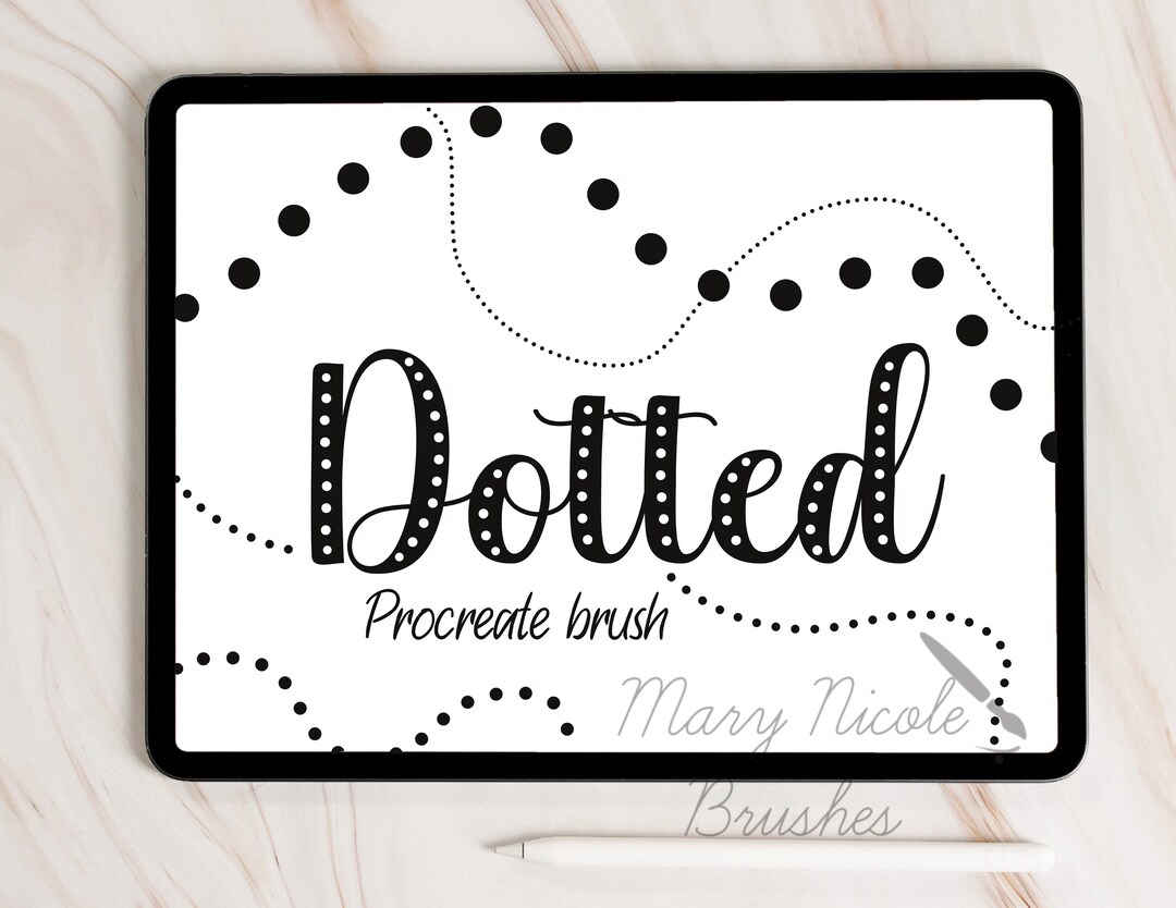 Procreate Brush | Procreate Dotted Brushes | Procreate Brush | Digital ...