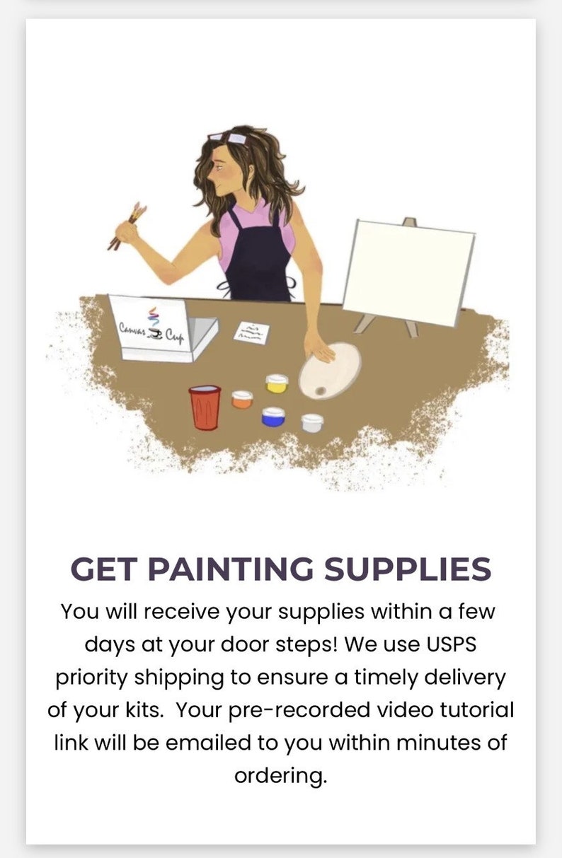 Paint at Home Kit (10 Pack) - Beach Light House - Full Kit & Video - Etsy