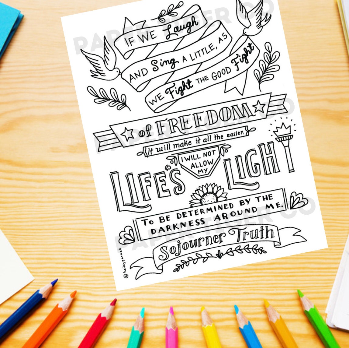 Sojourner Truth Quote- Black History Coloring Page - Etsy Hong Kong