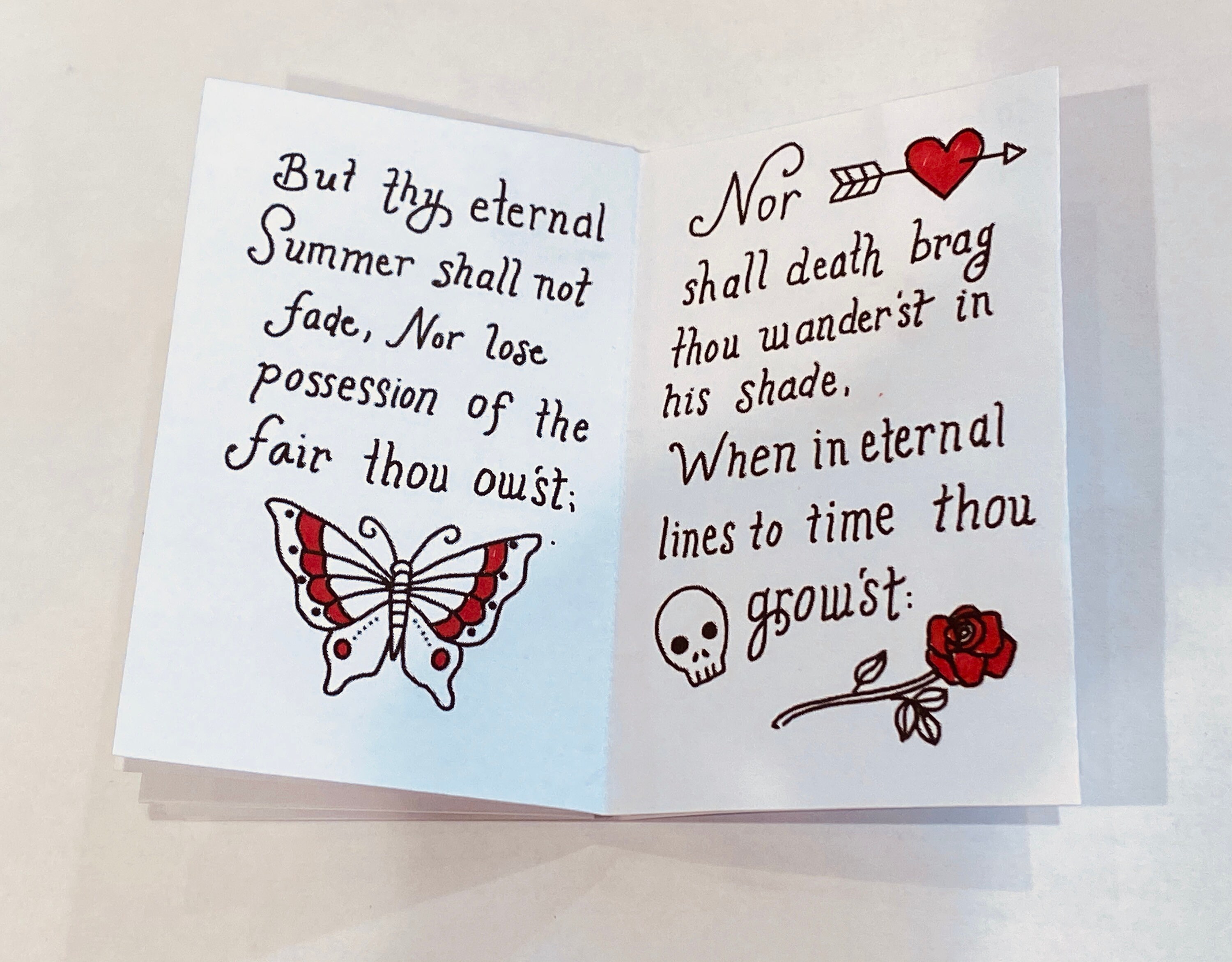 Shakespeare's Sonnet 18- Digital Download Valentine Zine - Etsy