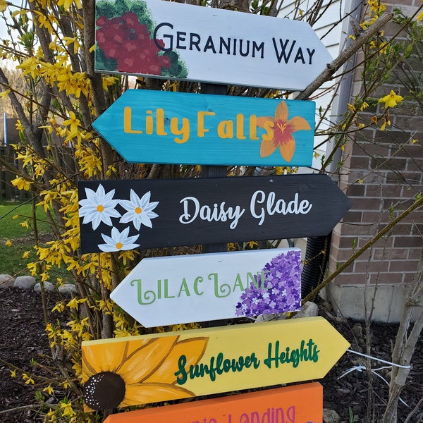 Flower Garden Sign - Etsy