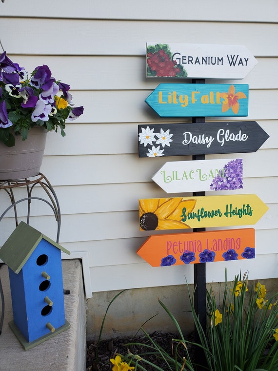 Outdoor Sign Post Ideas Custom Handmade Directional Sign Island