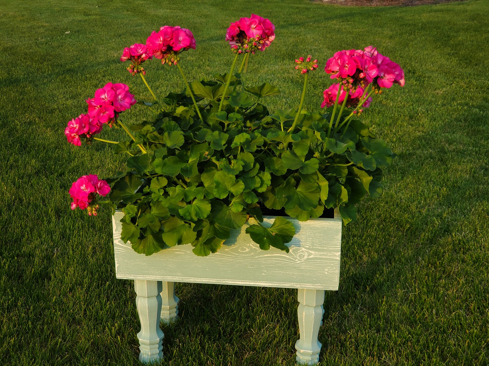 15" Wooden Farmhouse Patio Planter, Cottage Planter, Rustic Herb Box - Etsy