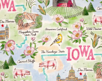 Iowa State Fabric | Etsy