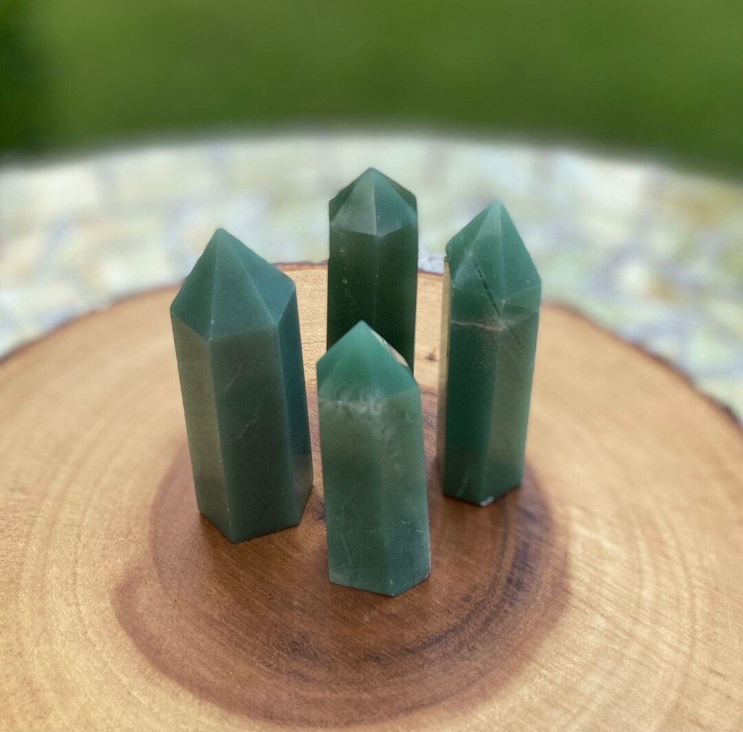 Green Aventurine Tower, Generator, Point for Abundance, Luck ...