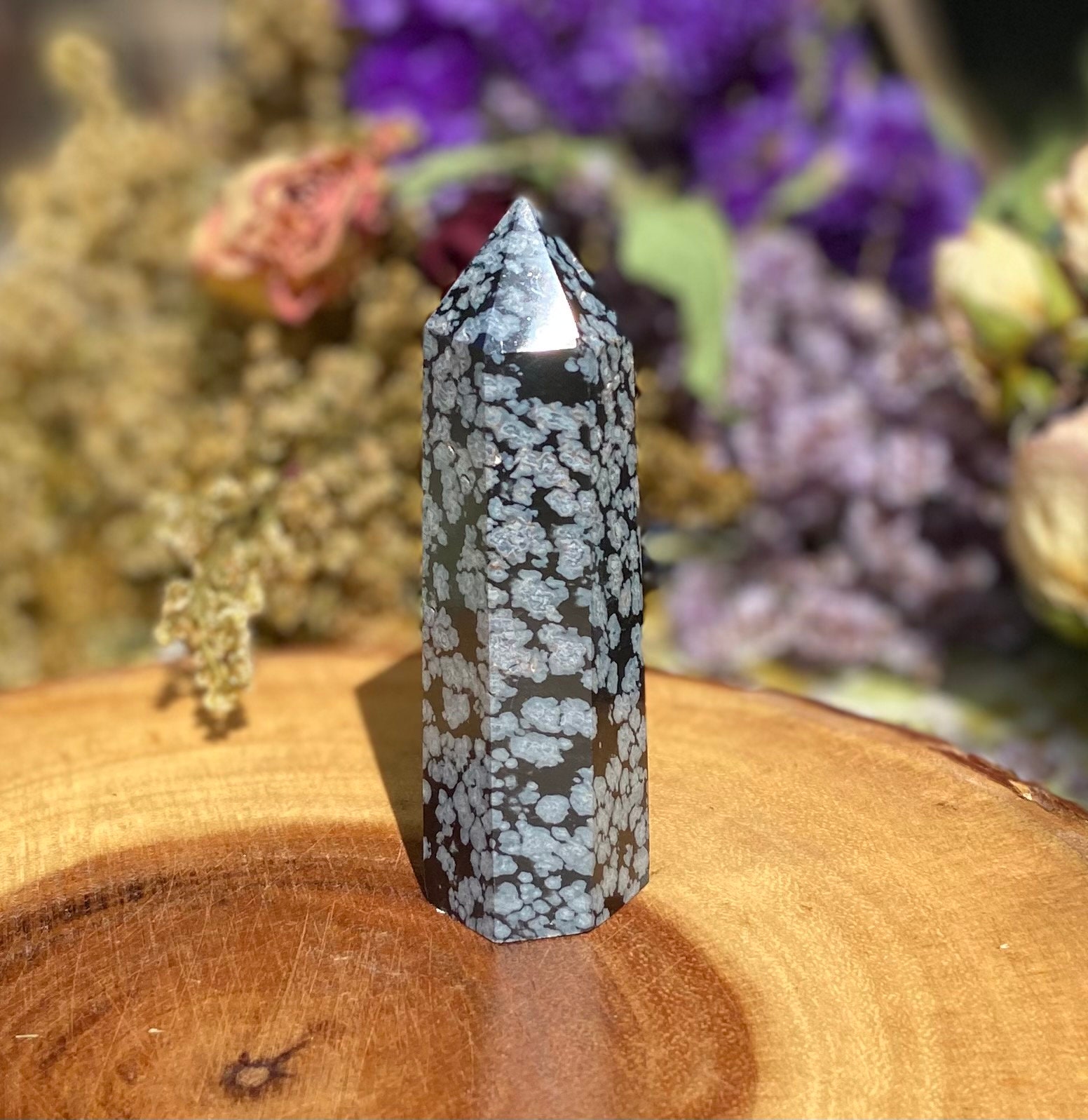 Snowflake Obsidian Towers - Etsy
